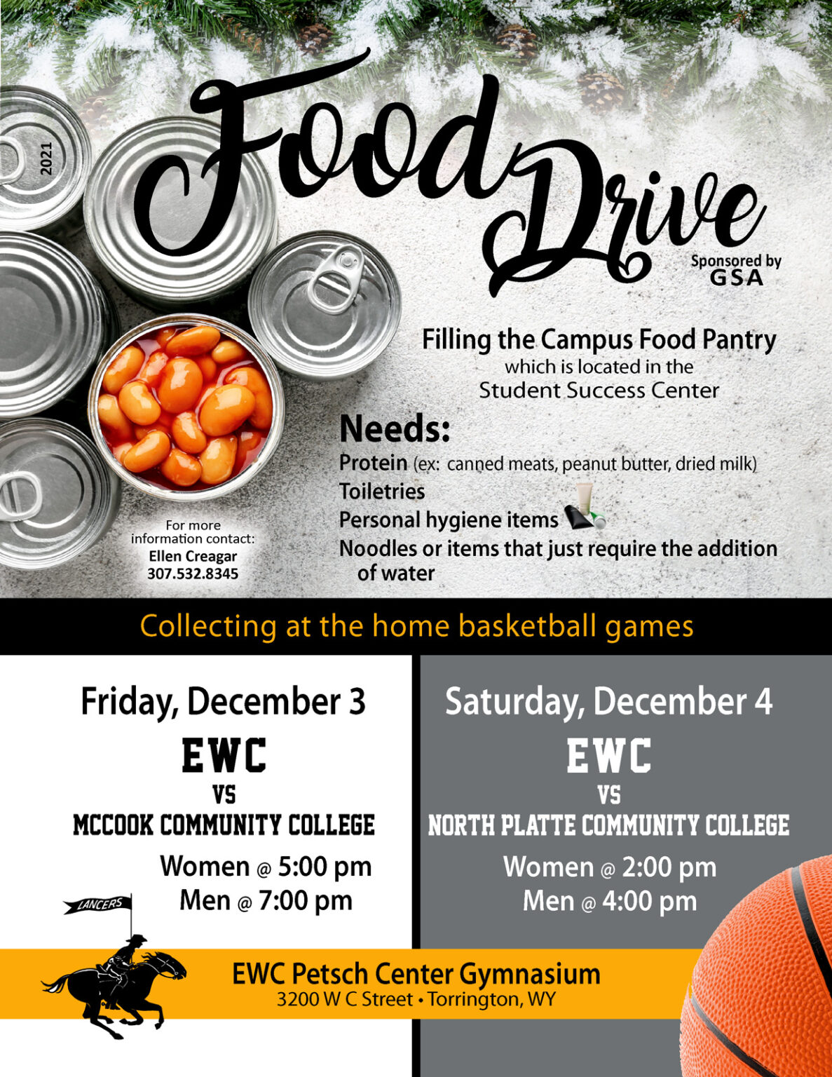 EWC announces a student food pantry drive - Eastern Wyoming College ...